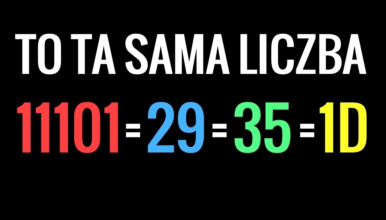 Converting numbers - binary, hexadecimal, octal, decimal