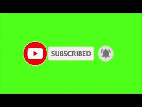 YouTube Like Subscribe And Turn On Notifications green screen 360p