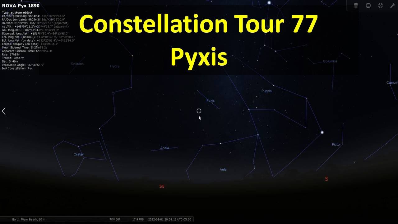Constellation Tour 77 - Pyxis