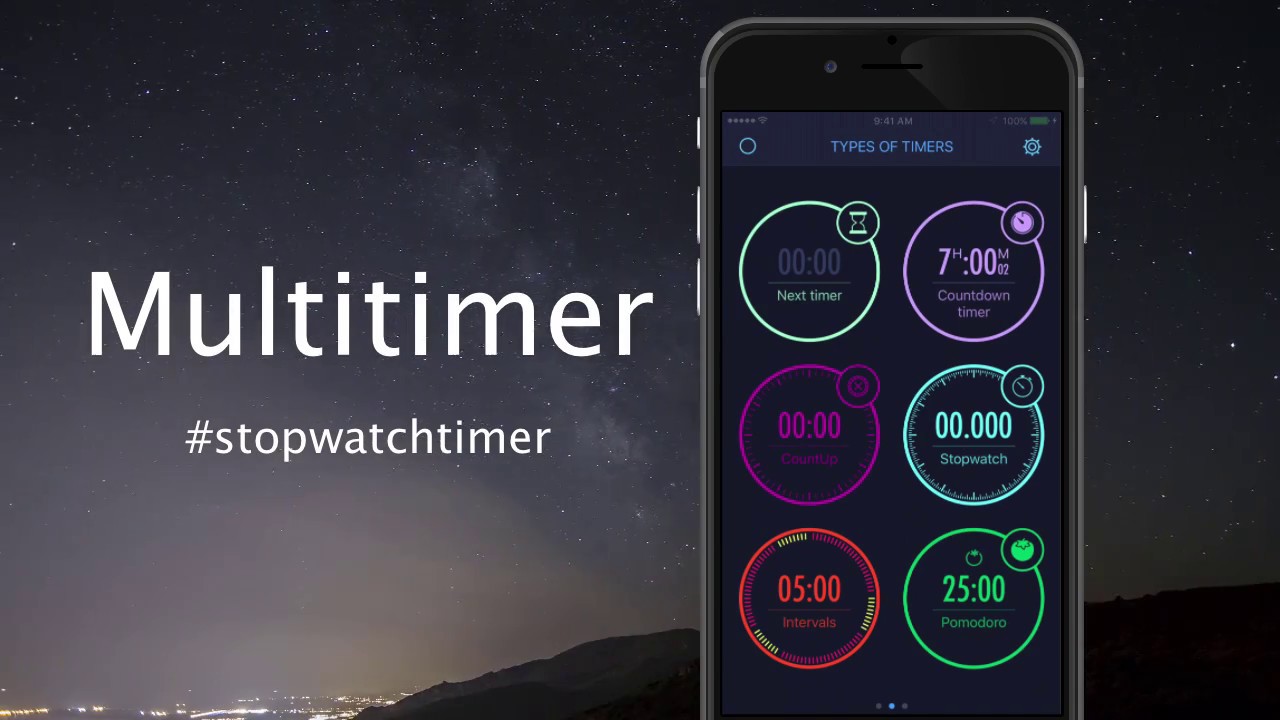 MultiTimer: Stopwatch timer mode