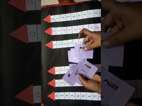 Decimal place value working model/decimal place value maths project #shorts #maths #project
