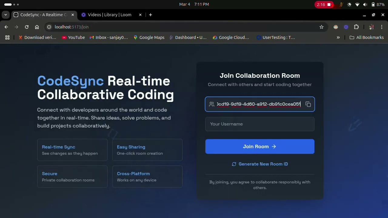 CodeSync - Real-Time Collaborative Coding Platform