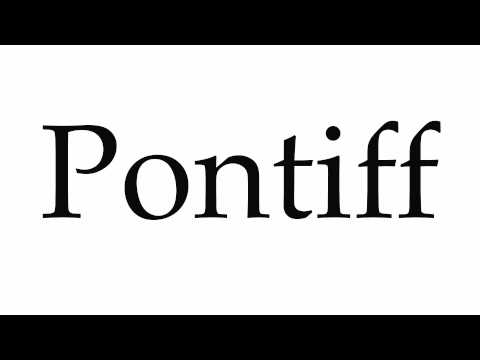 How to Pronounce Pontiff