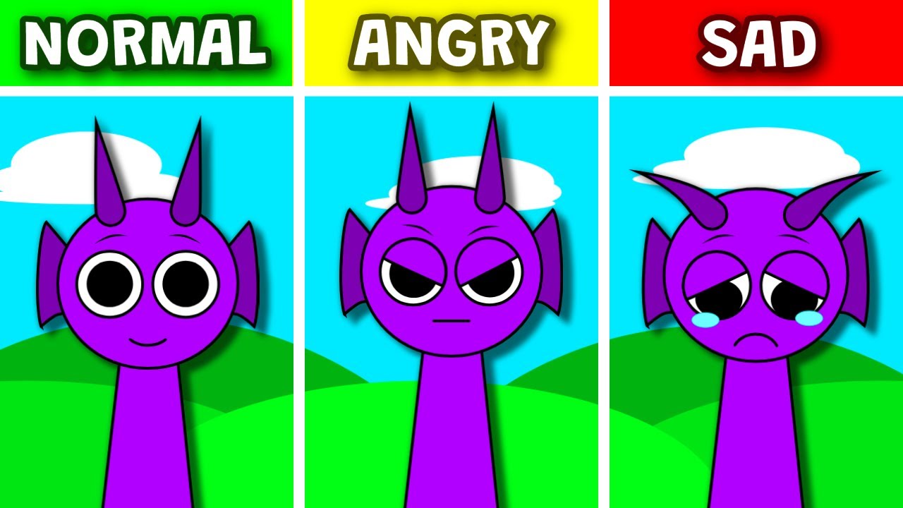 Sprunki Normal But VS Angry VS Sad