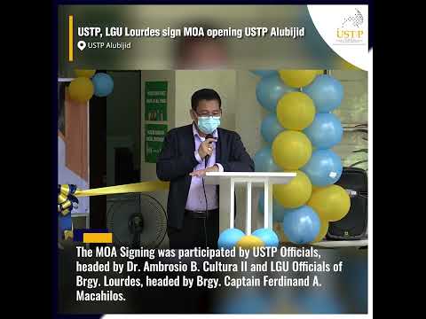 USTP Reels #011 | USTP, LGU Lourdes sign MOA opening USTP Alubijid