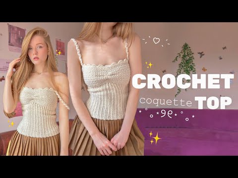 CROCHET coquette TOP ✨ / super easy