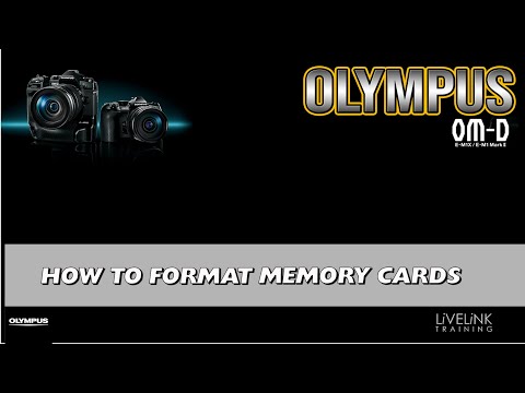 How to Format Memory Cards on the Olympus OMD E 1X