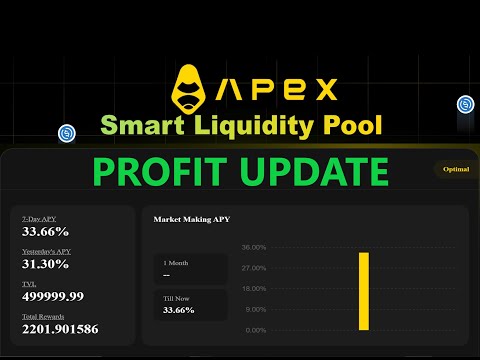 PPROFIT UDATE - ApeX Pro DEX Smart Liquidity Pool - Automated Market Maker Crypto Trading Strategy