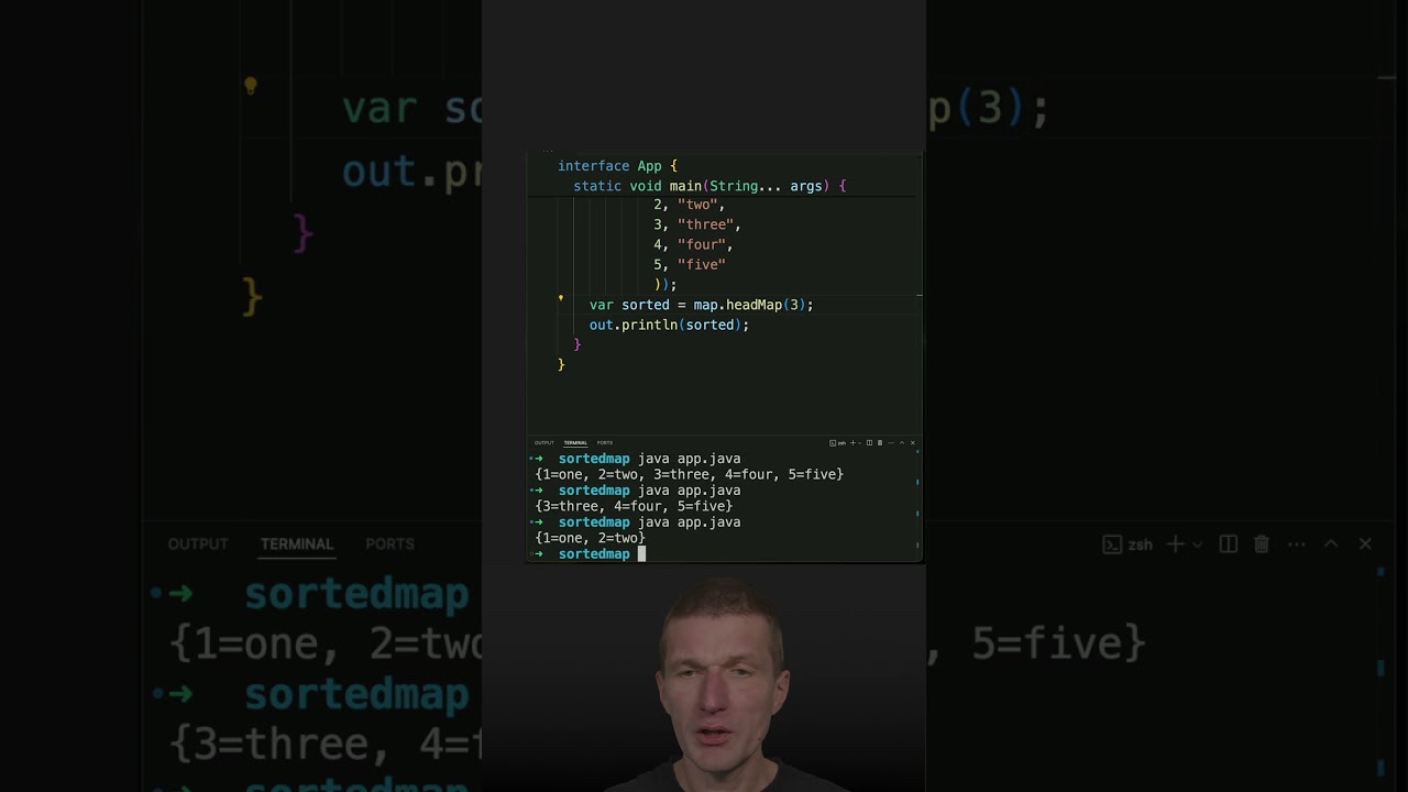The Useful SortedMap #java #shorts #coding #airhacks