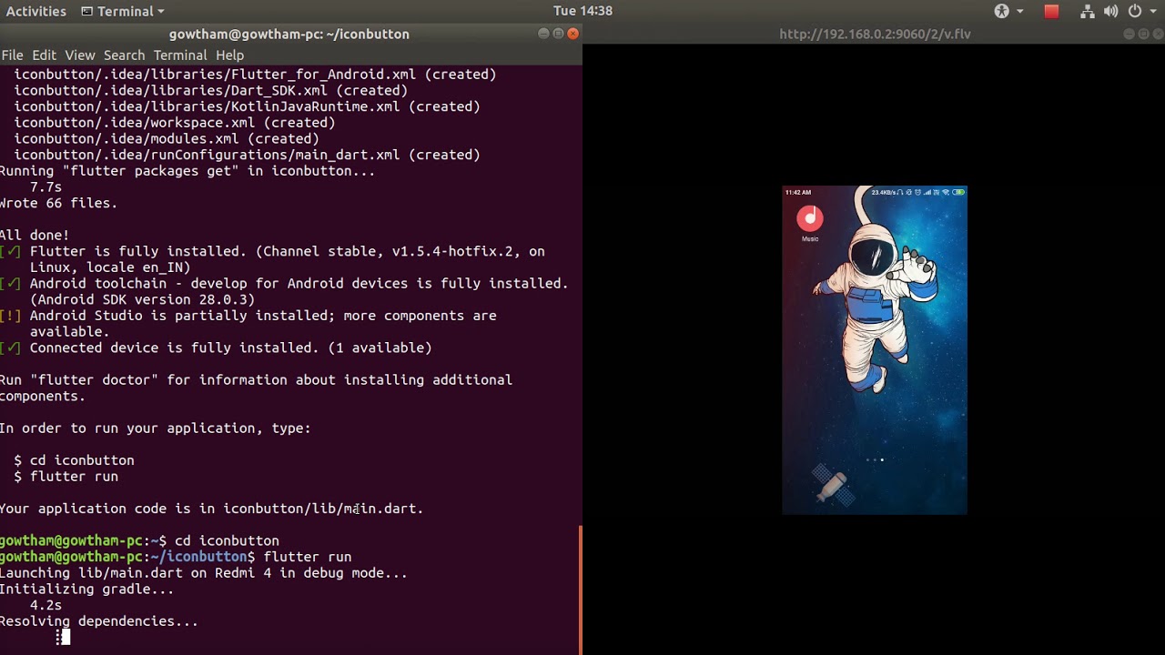 Flutter IconButton Simple Example