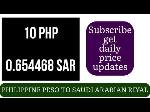 PHILIPPINE PESO TO SAUDI ARABIAN RIYAL EXCHANGE RATES TODAY 17 March 2025 PHP to SAR