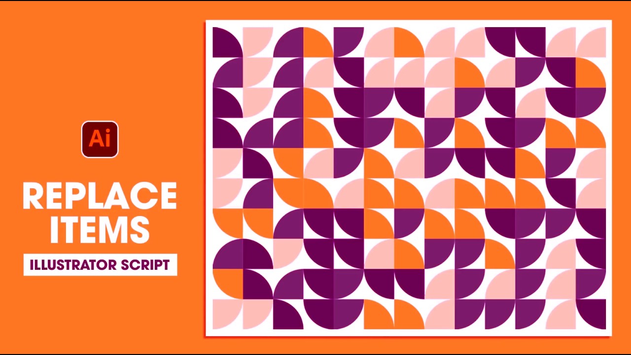 Adobe Illustrator Script Tutorial – Replace Objects & Create Decorative Patterns in 1 Click