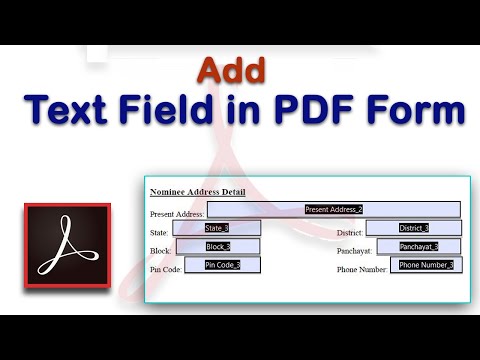 How to Add a Text Field in PDF Form Using Adobe Acrobat Pro-2022