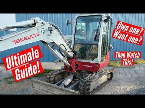 Takeuchi Mini Excavator Walkthrough and Overview Inside and Out!