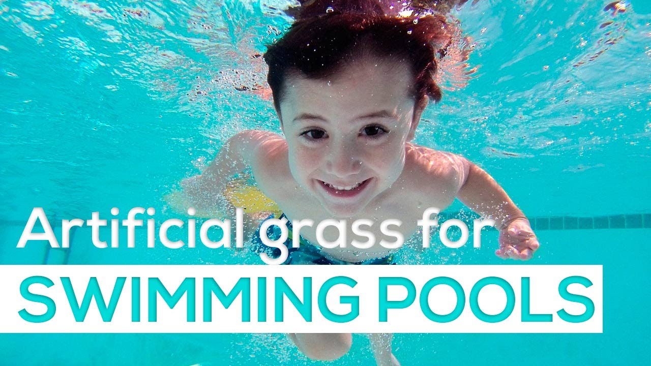 Artificial grass for swimming pools
