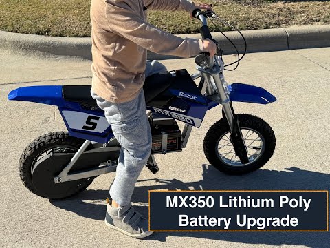 $100 Razor MX350 Dirt Bike Battery Upgrade Lithium (LiFePO4) (Easiest/Quickest Upgrade!)