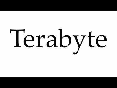 How to Pronounce Terabyte
