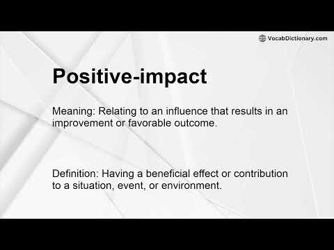 Positive-impact Meaning