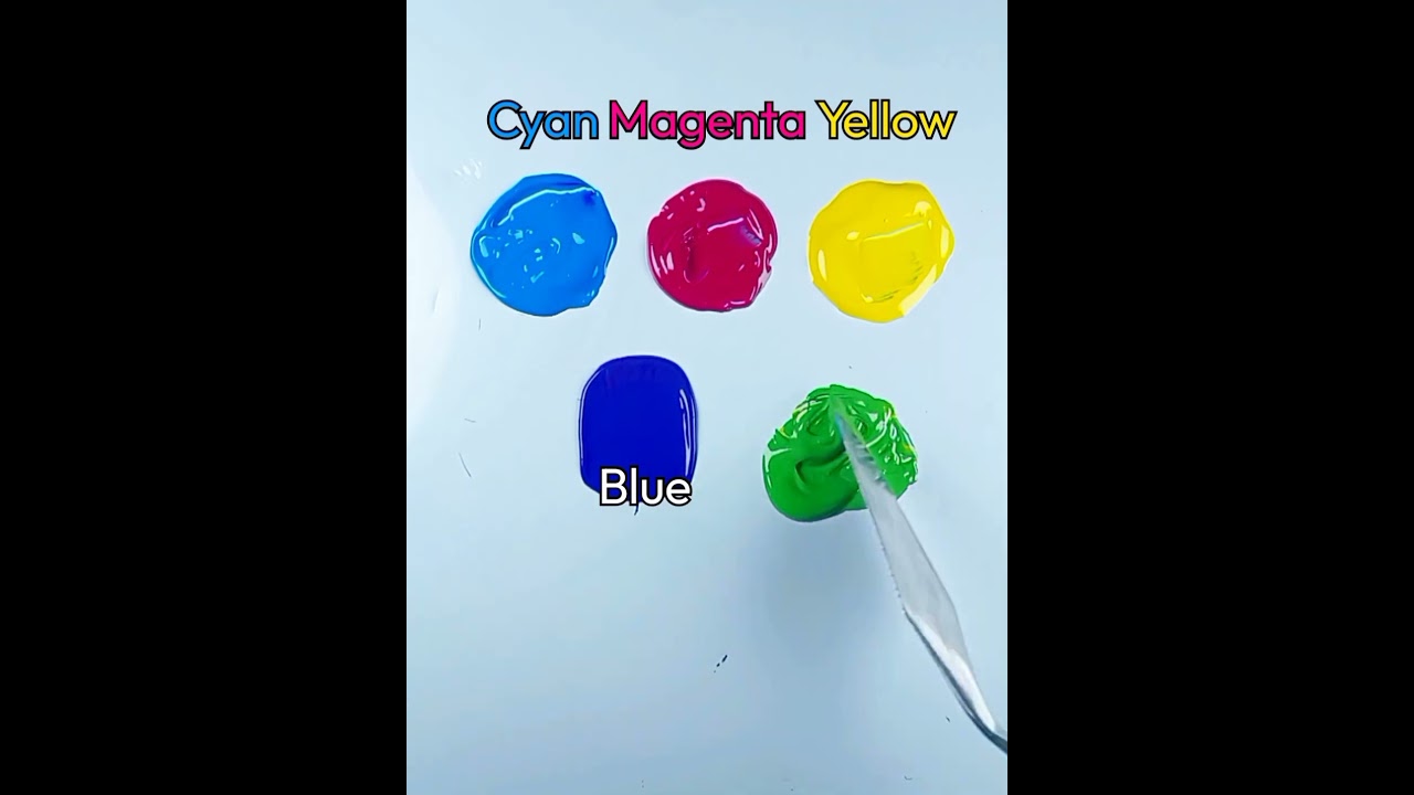 CMY to RGB Color #mixing  #asmr #colormixing #relaxing #rgb #cmyk  #satisfying #usashorts #viral