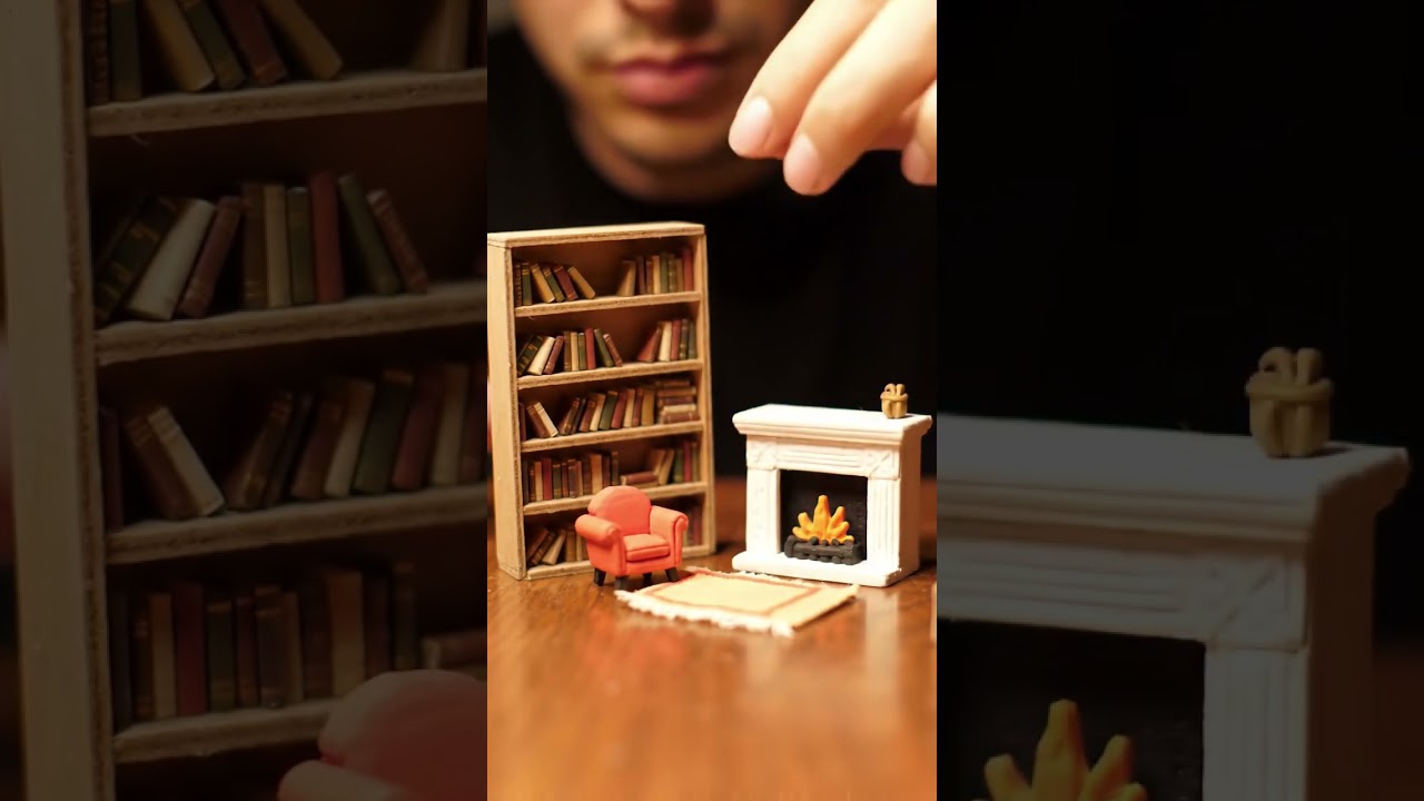 Building a Tiny World: The Coziest Library Nook