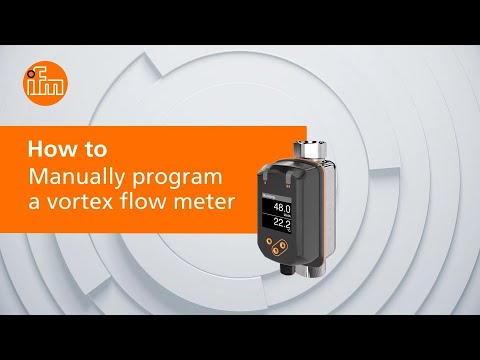 How to manually program a vortex flow meter