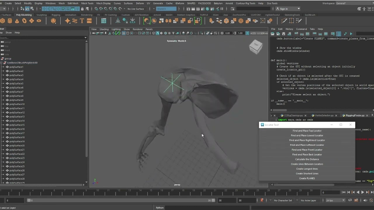 Bone Rigging System Explained Maya Python