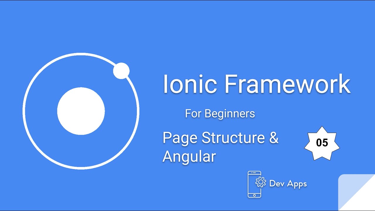 Ionic Framework 5 Tutorials for Beginners # 5   Page Structure & Angular