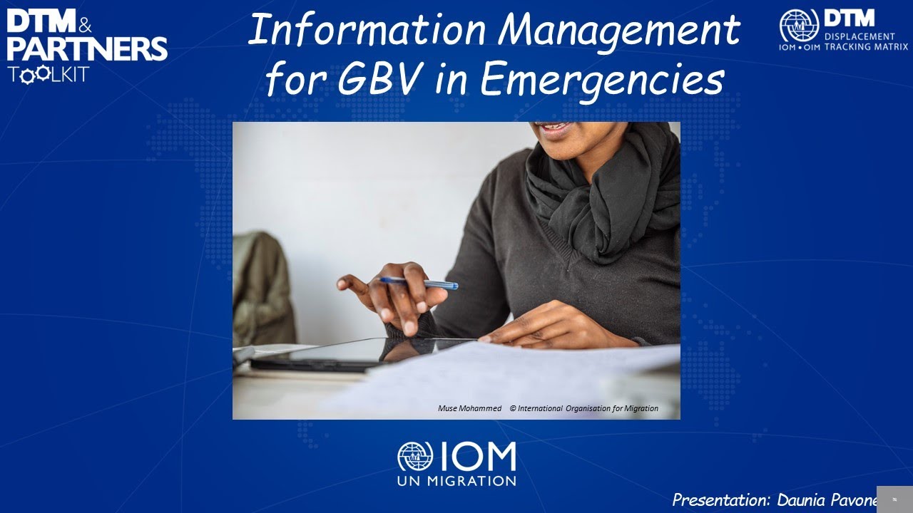 Data for Gender Based Violence (GBV) in emergency response