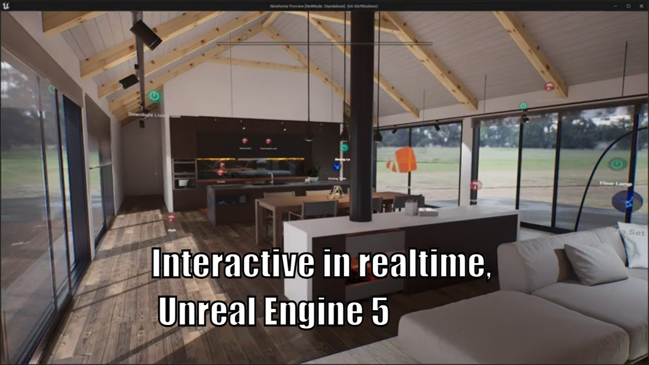 Real-time interactive visualization unreal engine archviz