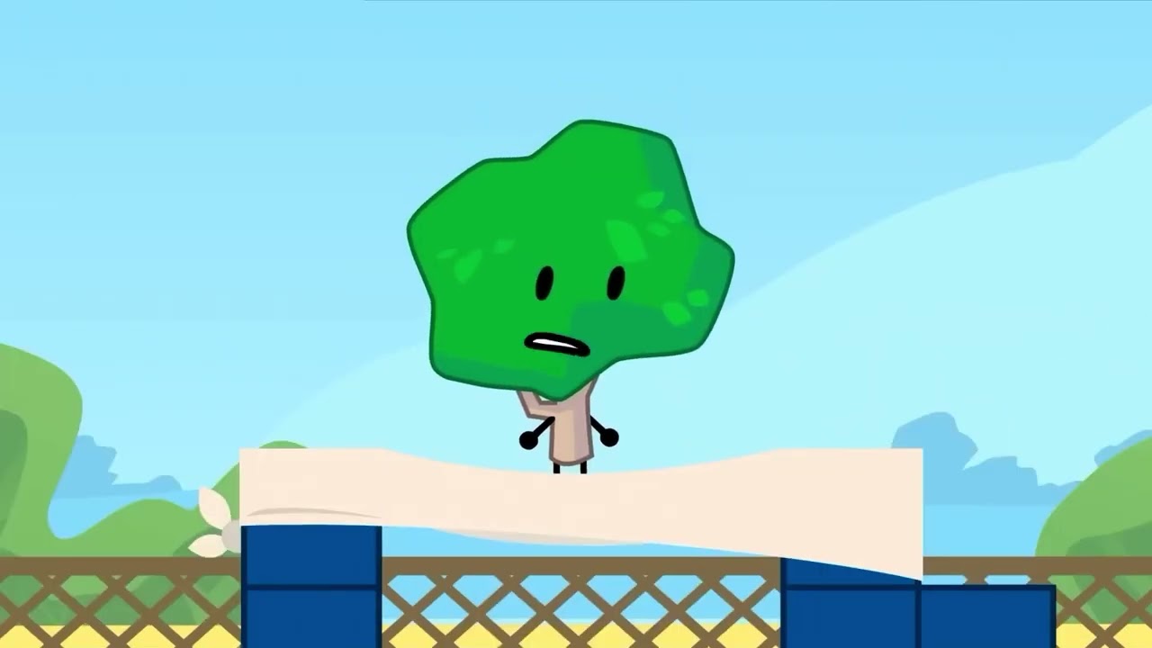 BFDI:TPOT Tree bounce on the trampoline