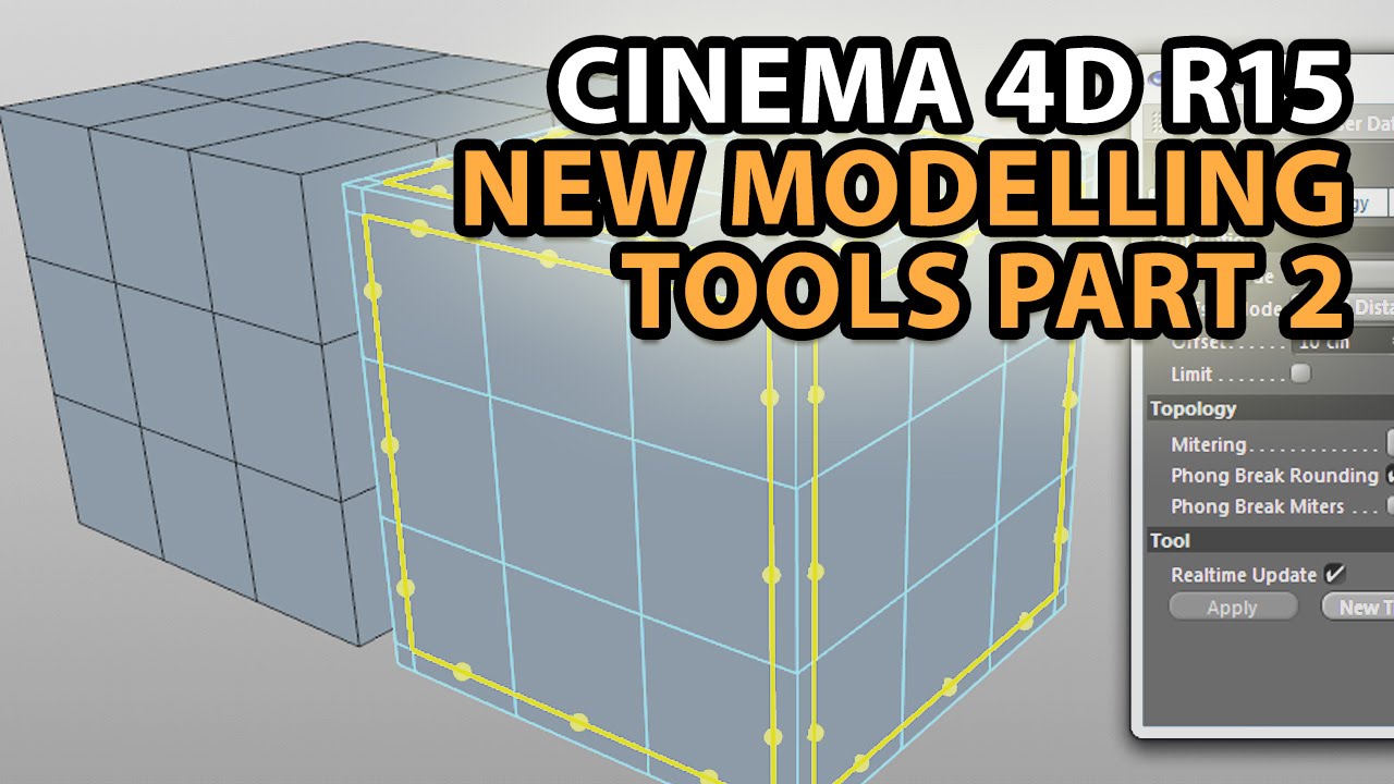Cinema 4D Tutorial: Awesome Modelling Tools Part 2