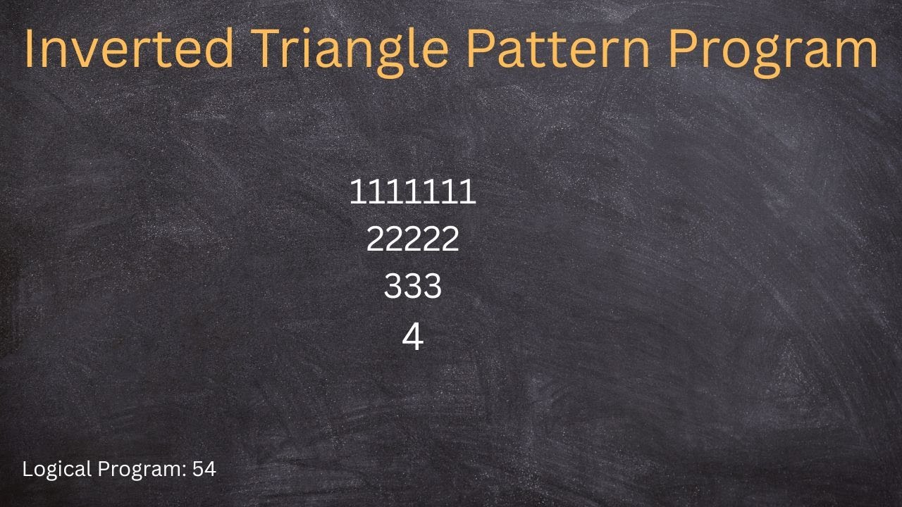 Inverted Triangle pattern program using java language, Star pattern program inverted triangle