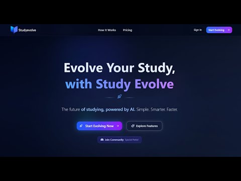 Study Evolve Demo