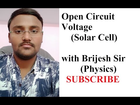 open circuit voltage calculation