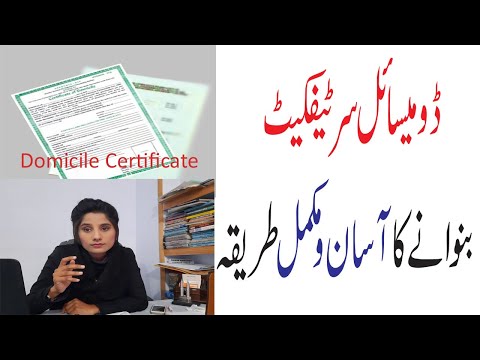 Domicile certificate | How can i get domicile certificate in Pakistan | Requirements and procedure.