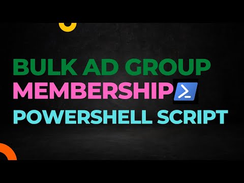 Bulk Add Active Directory Group Members with PowerShell