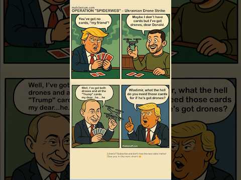 Meme: Donald Trump, Zalensky, Putin and Drones (Operation "Spiderweb") #meme #memes #donaldtrump