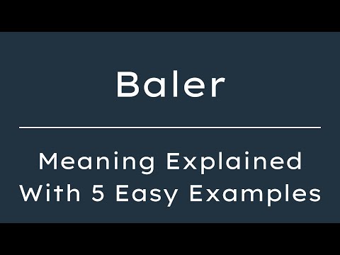 Baler Meaning in English With 5 Example Sentences, Baler Meaning in English