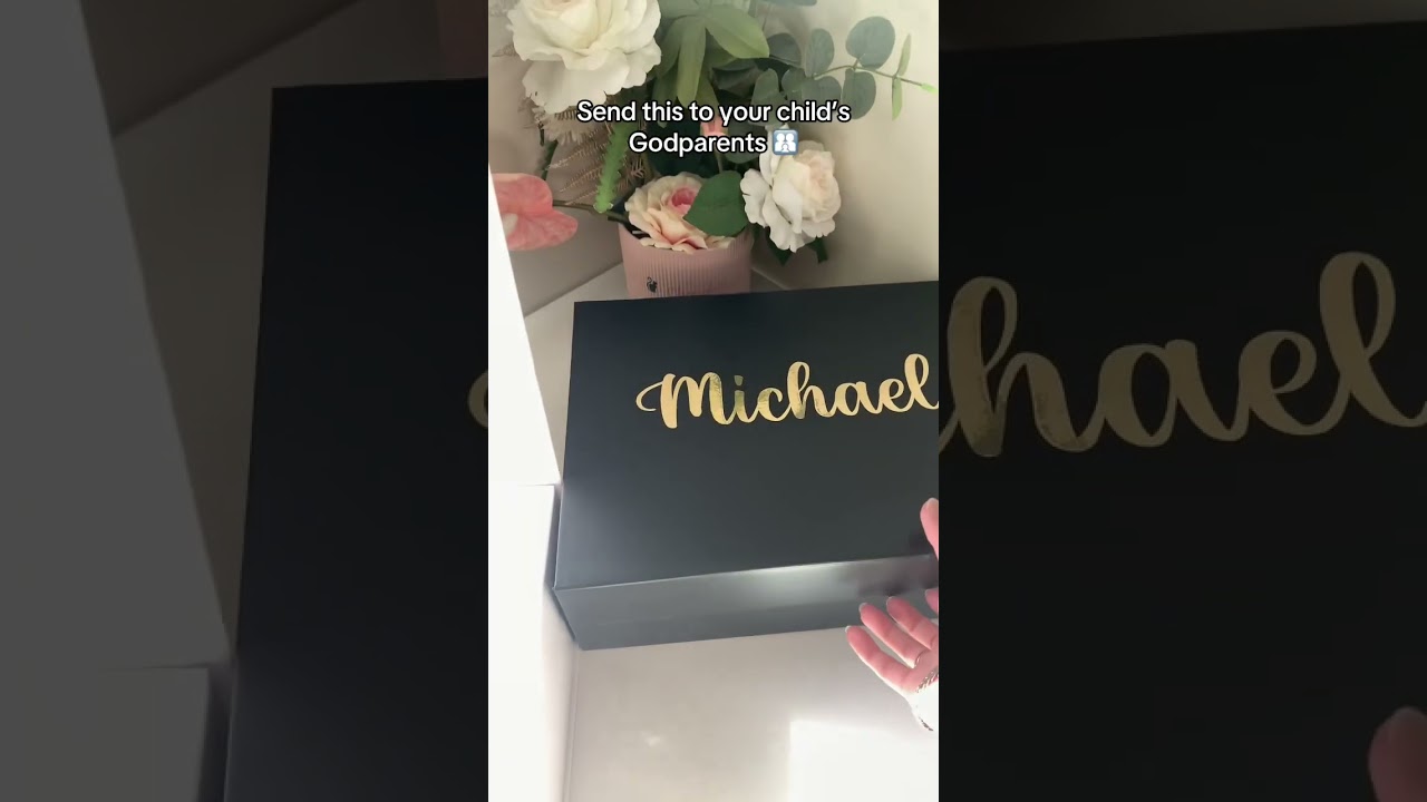 Unique personalised godparents proposal magnetic gift boxes 💖