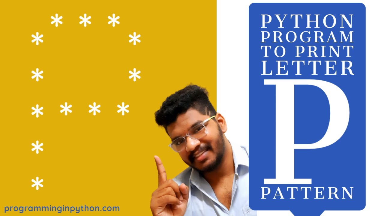 Python Program to Print Pattern of Letter P || Pattern Programming
