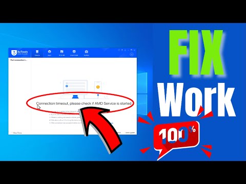 How to FIX 3uTools Connection Time Out, Please check if AMD Service is Started 2025 | 3uTools Can't