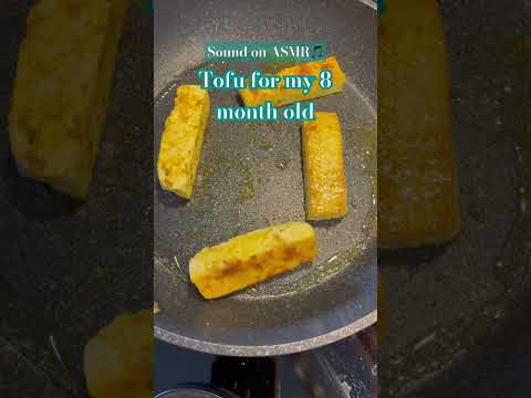 Tofu for baby with ms Rachel in the background! #baby #babyfood #shorts