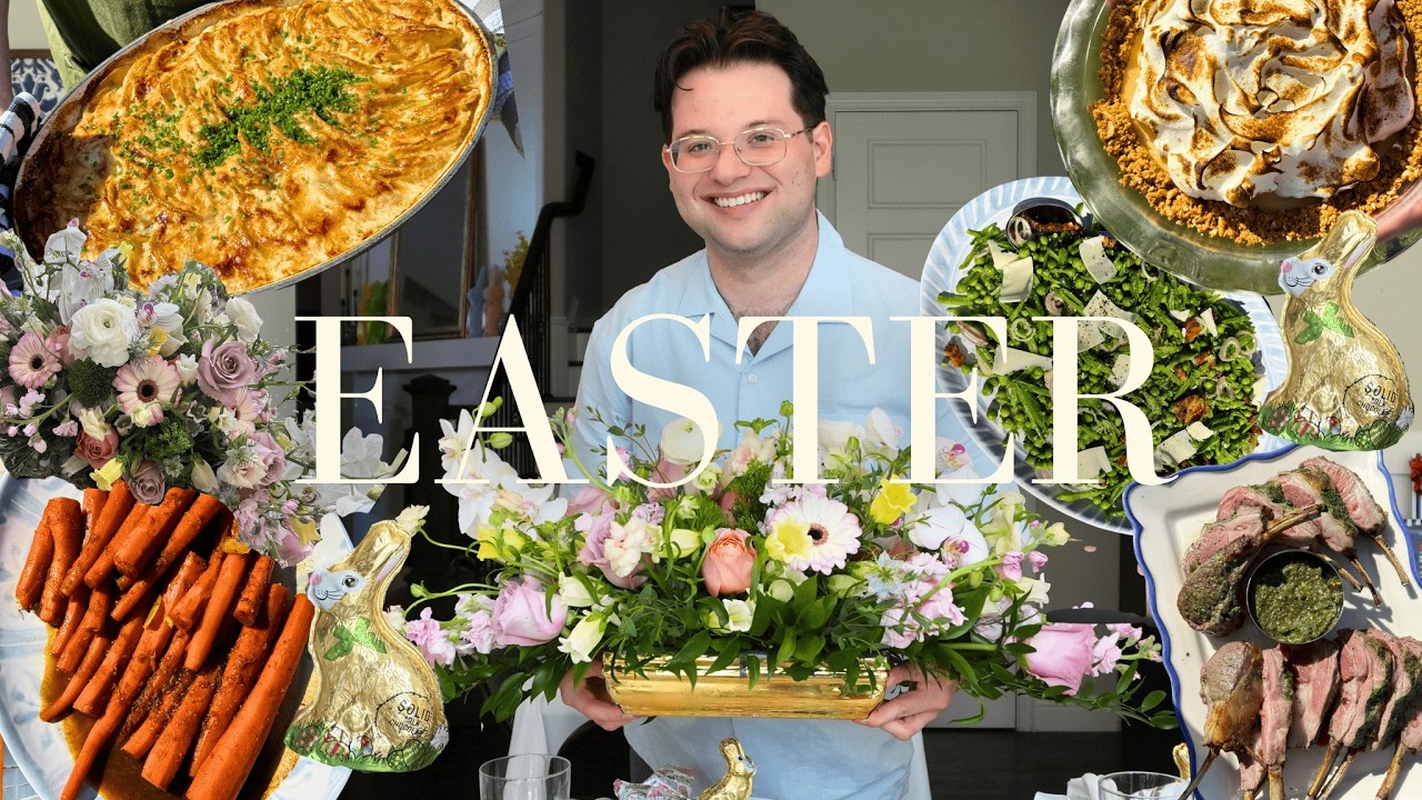 Hosting Easter Dinner from Start to Finish | Plan, Shop, Prep & Cook with Me | Harrison Wallace