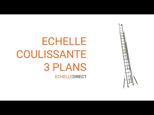 Scala a sfilo in alluminio 3 elementi alluminio fino a 18.25 m