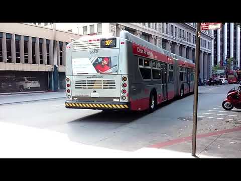 SF Muni 2017 New Flyer XDE60 6650 on Route 30X
