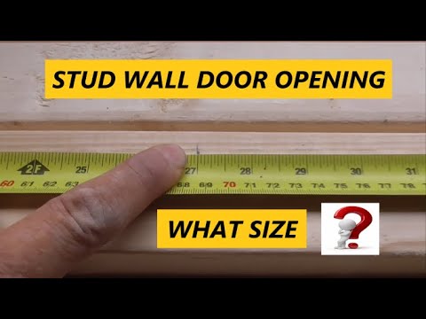 How to set the door opening size in timber stud walls.