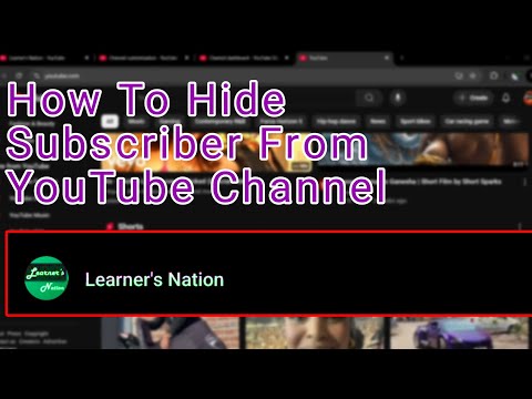How to hide subscribers on youtube | 2025 updated