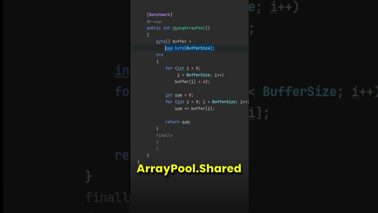 ArrayPool in .NET is insanely fast