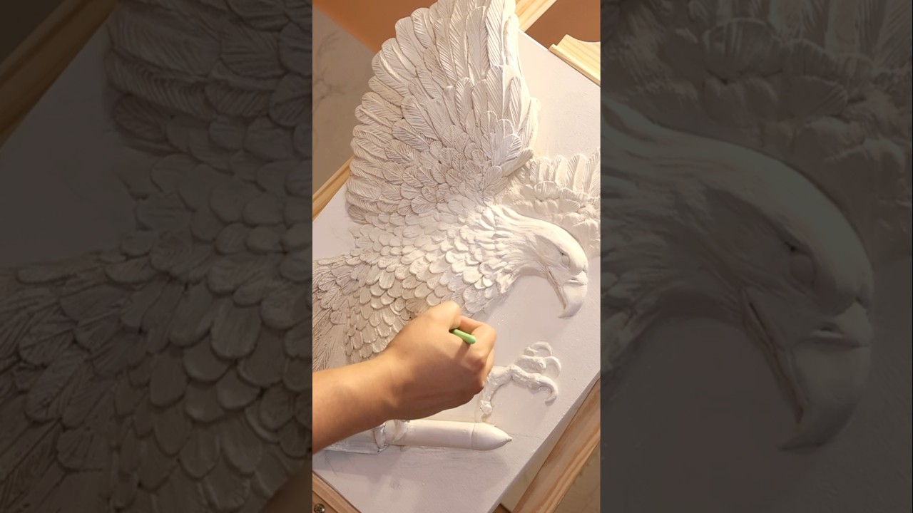 drywall art process eagle