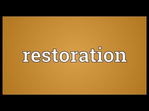 Restoration Meaning